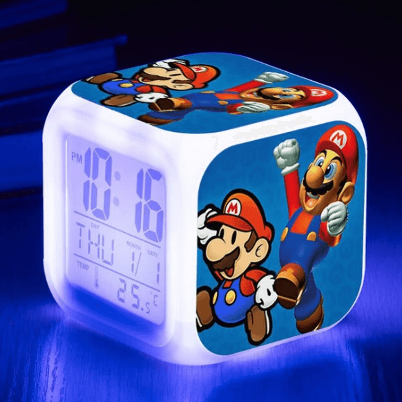Super Mario Bros LED Color Changing Alarm Clock – DUGO